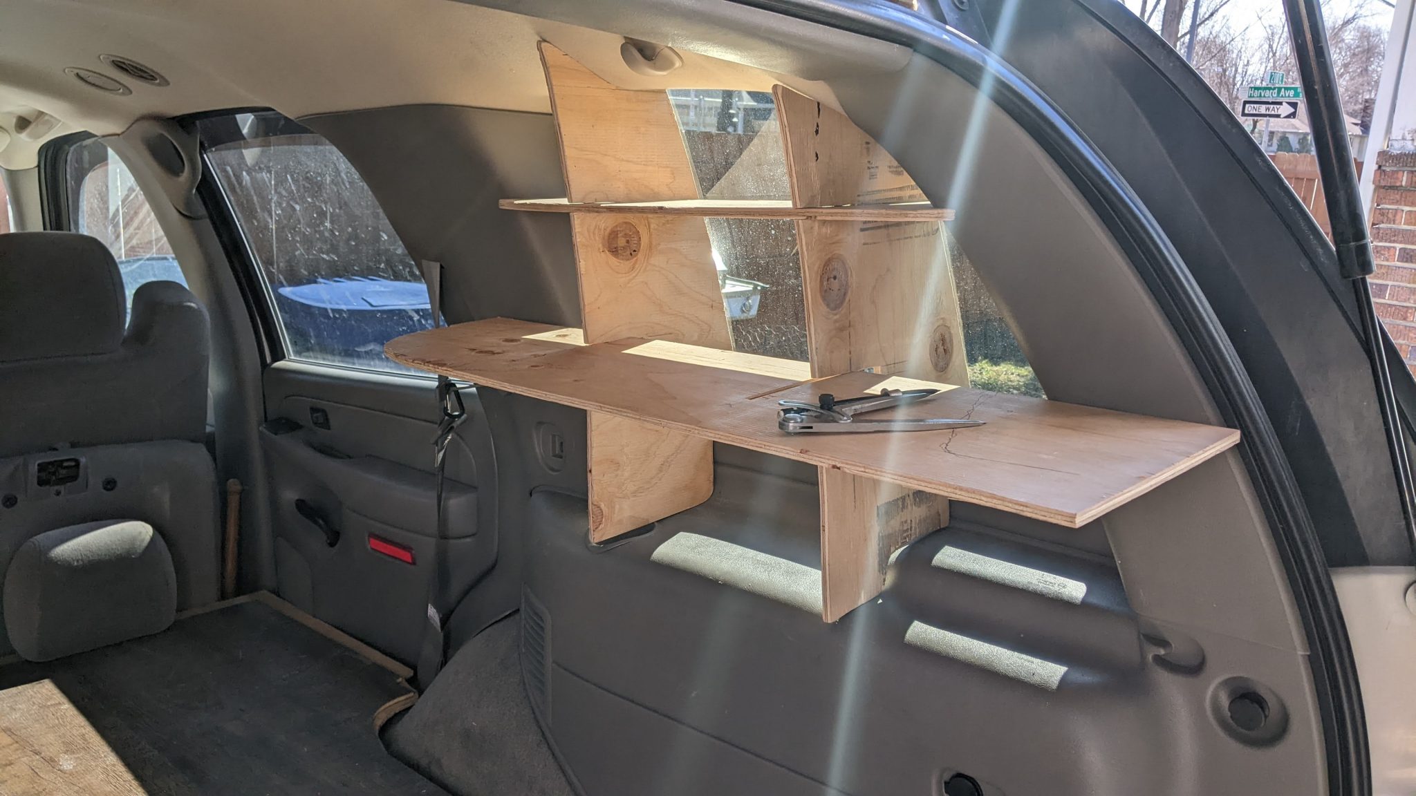 Storage Shelves in my Chevy Tahoe Truck Camper - Skighlife